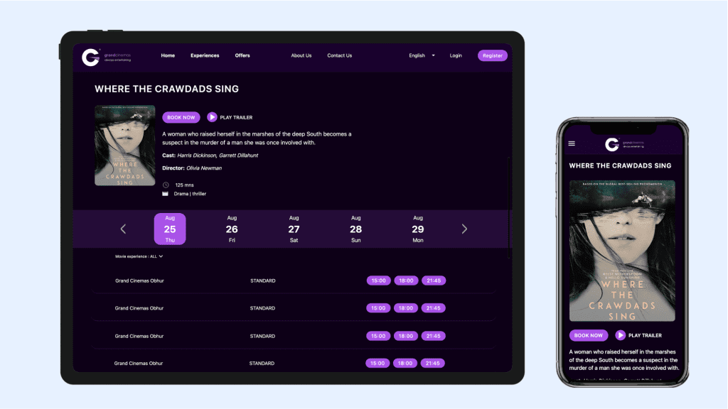 Grand Cinemas KSA - Coding Elephants